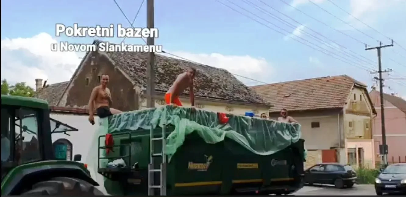 Bazen na točkovima u Novom Slankamenu - IN Medija